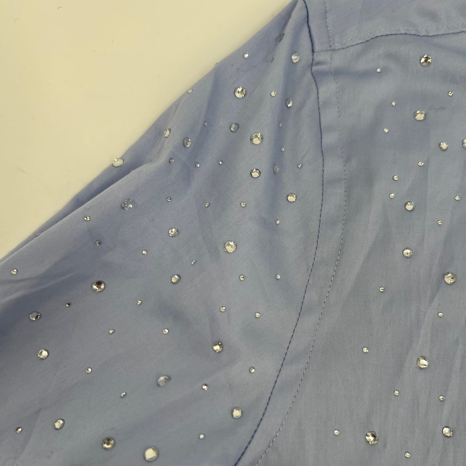 Generation Love Blue Rhinestone Button-Up Shirt Generation Love Blue ...