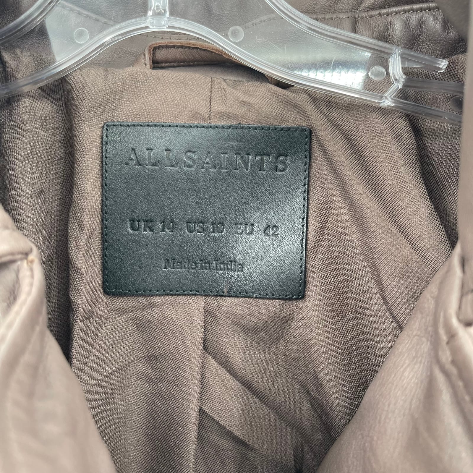 All Saints Brown Motorcycle Leather Jacket All Saints Brown Motorcycle ...
